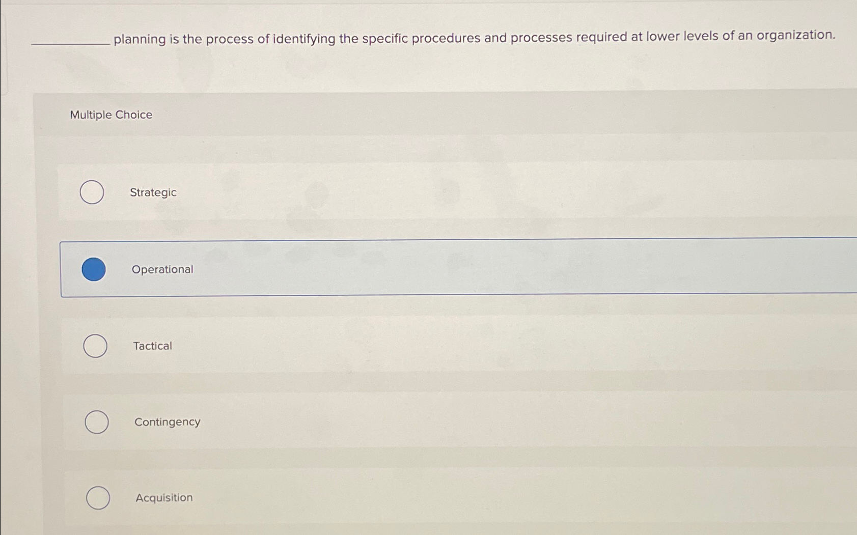 Solved planning is the process of identifying the specific | Chegg.com