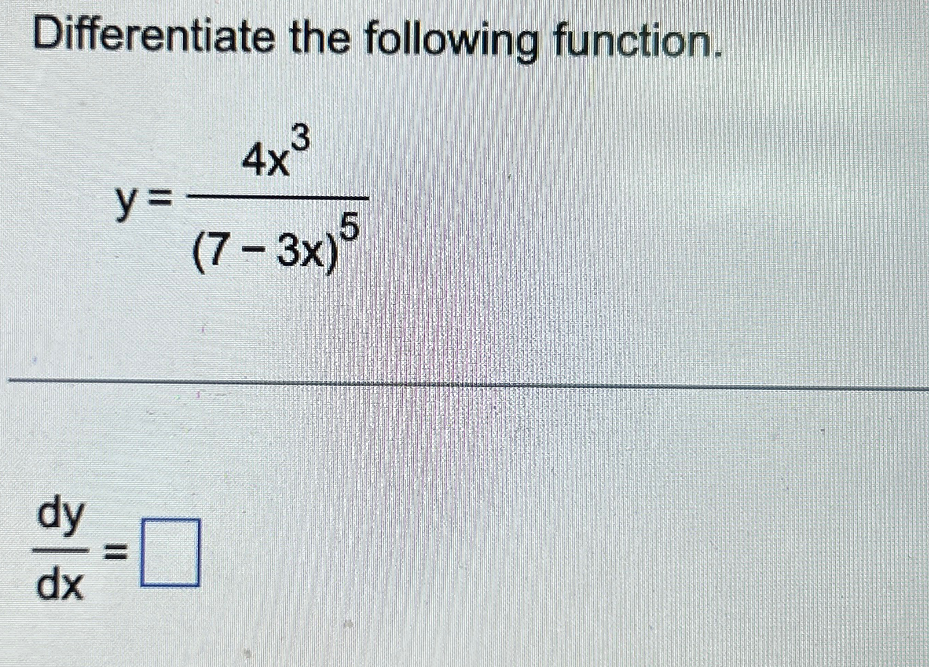 Solved Differentiate the following | Chegg.com