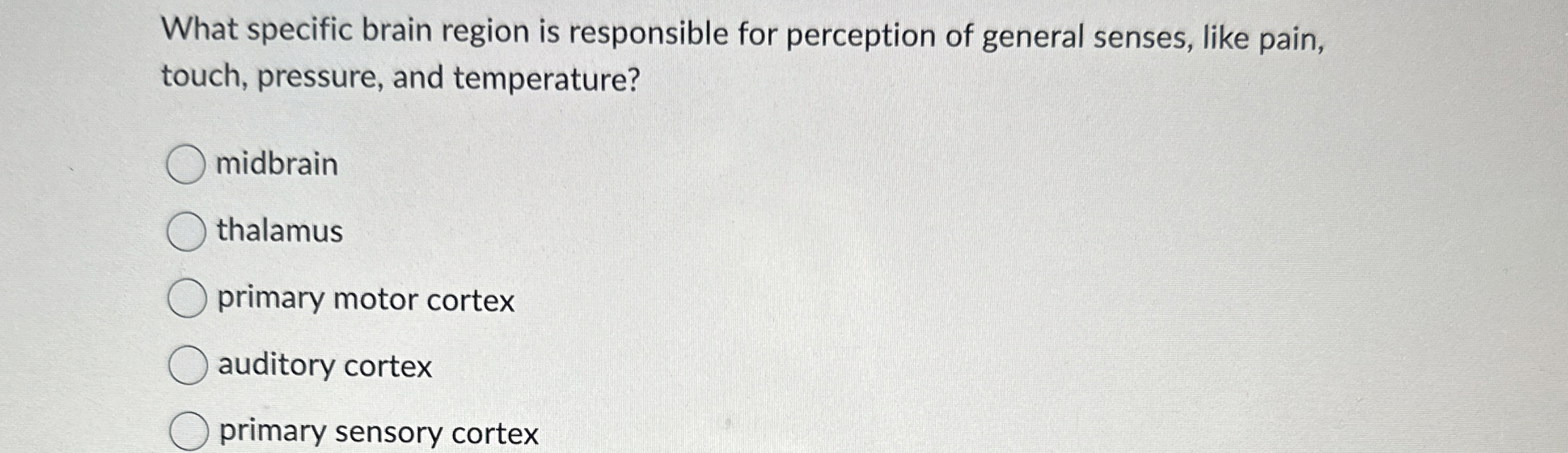 Solved What specific brain region is responsible for | Chegg.com