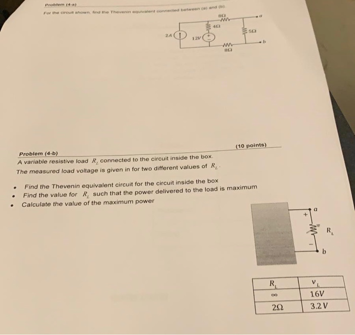 Solved Problem (4-) d the Train quivalent an between and For | Chegg.com