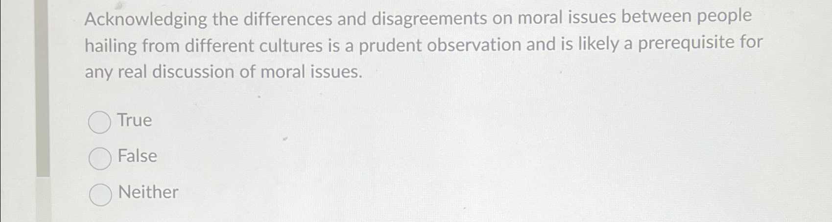 Solved Acknowledging the differences and disagreements on | Chegg.com