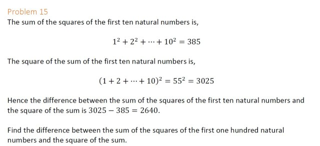 Solved Problem 15 The sum of the squares of the first ten | Chegg.com