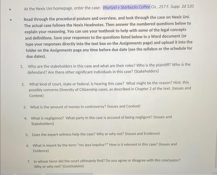 Read through the procedural posture and overview, and | Chegg.com