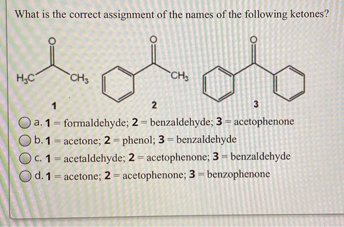 Solved What is the correct assignment of the names of the | Chegg.com
