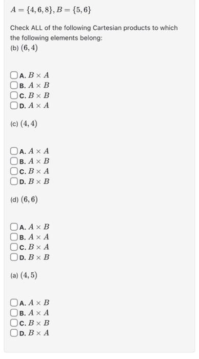 Solved (1 point) True or False? (−1,5)⊂[−1,5] A. True B. | Chegg.com
