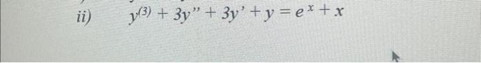 Solved Solve the following ODE using the method of | Chegg.com