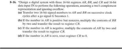 Solved Design a digital system with three 16-bit registers | Chegg.com