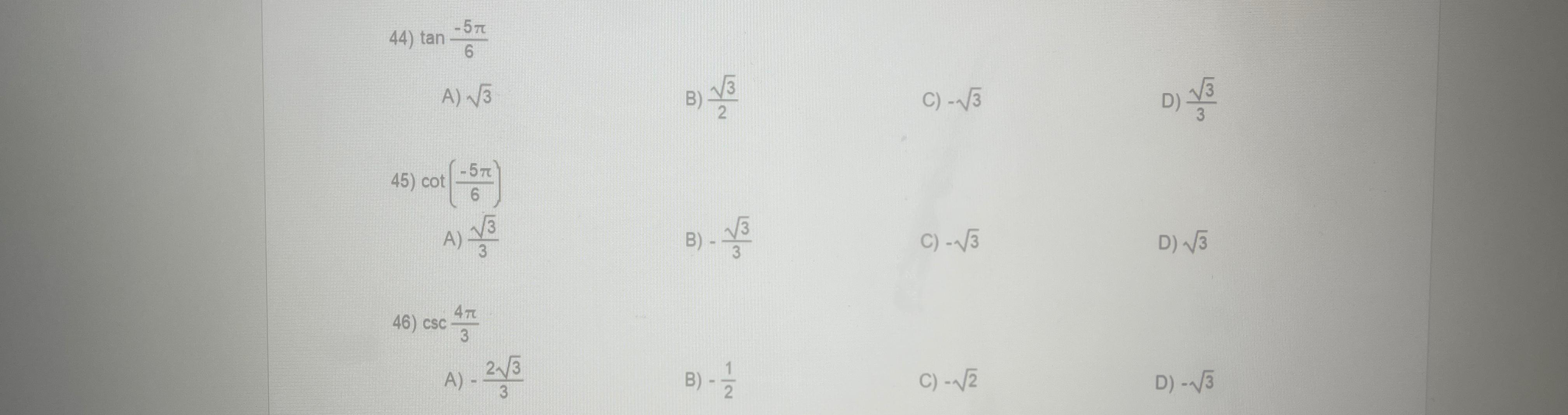 Solved Find the exact value without using a calculator. | Chegg.com