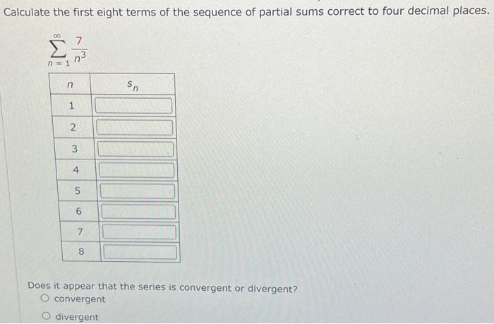 Solved Calculate the first eight terms of the sequence of | Chegg.com