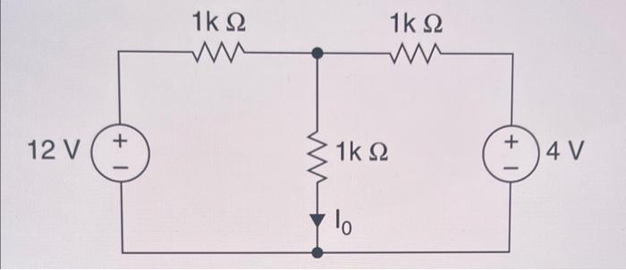 Solved solve for Io using SUPERPOSITION please | Chegg.com Solved solve for Io using SUPERPOSITION please | Chegg.com