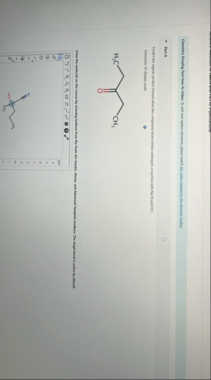 Solved Chemistry Drawing Tool How-To Video: to add and | Chegg.com