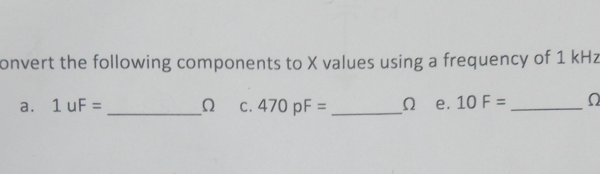 Solved onvert the following components to X values using a | Chegg.com