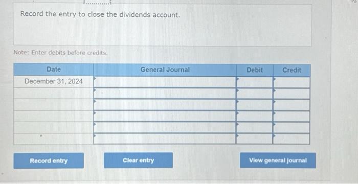 Solved Record the entry to close the revenue accounts. | Chegg.com