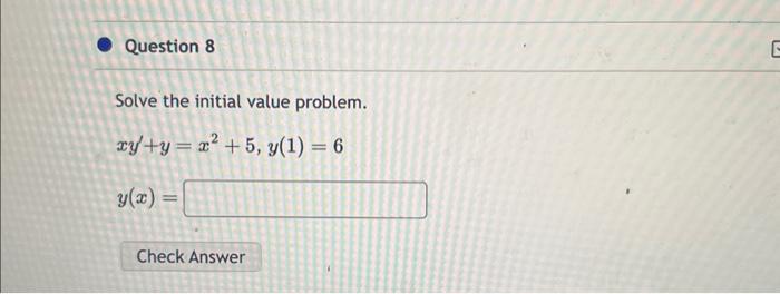 Solved Solve the initial value problem. | Chegg.com