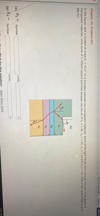 Solved Chapter 33 Problem 051 In The Figure Light Is