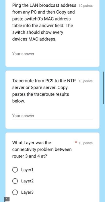 Solved 1) Put a hostname on router 1 , and router 3 via the | Chegg.com