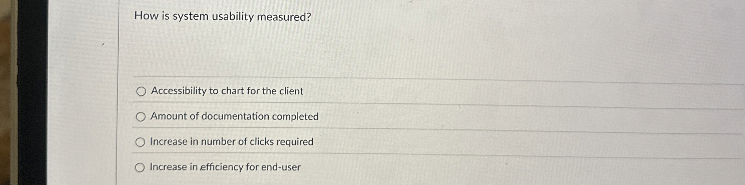 Solved How is system usability measured?Accessibility to | Chegg.com