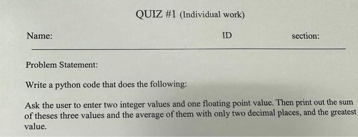 Solved Problem Statement Write A Python Code That Does The