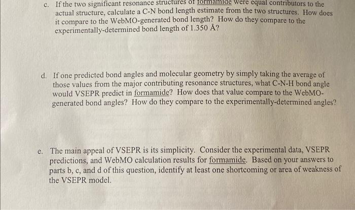 Solved c. If the two significant resonance structures or | Chegg.com