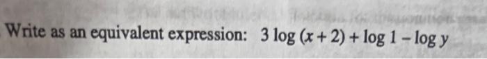 Solved Write as an equivalent expression: | Chegg.com