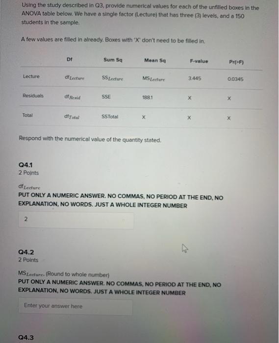 Solved College departments commonly run multiple lectures of | Chegg.com