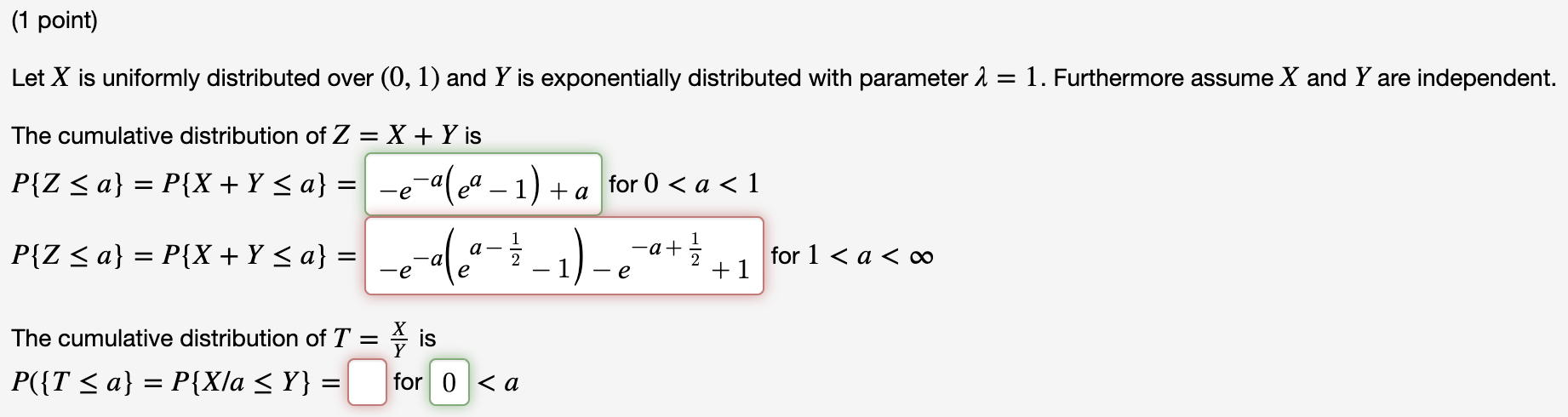 Solved Let x ﻿is uniformly distributed over (0,1) ﻿and Y ﻿is | Chegg.com
