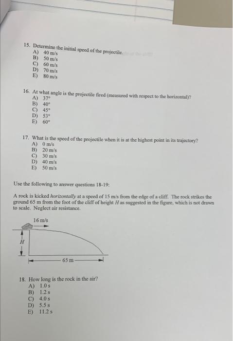 Solved Use the following to answer questions 15-17: A | Chegg.com