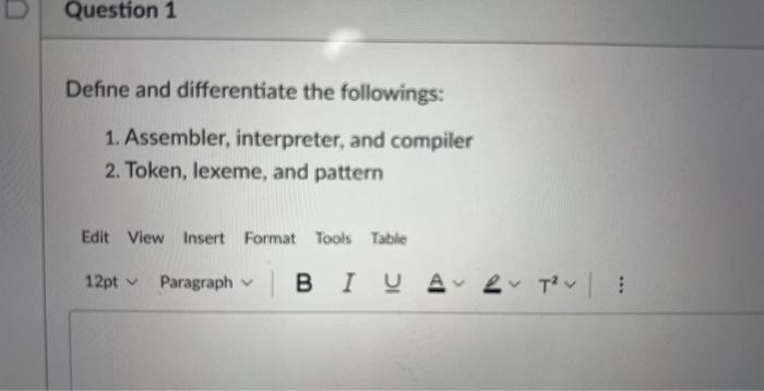 Solved Define and differentiate the followings: 1. | Chegg.com