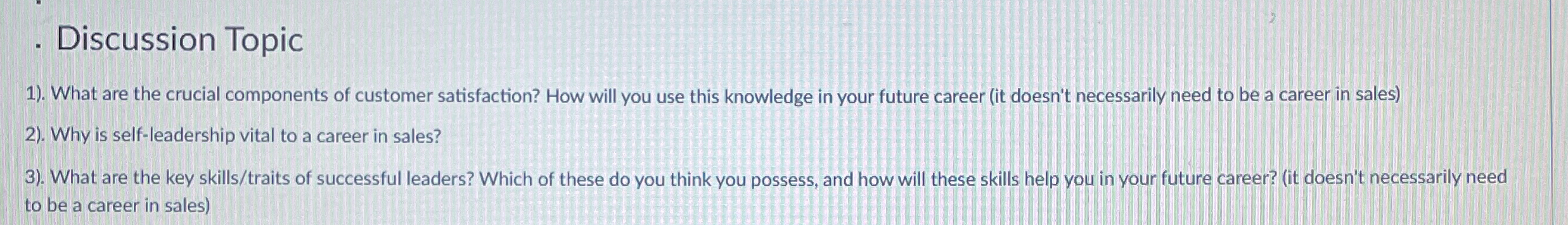Solved Discussion Topic. ﻿What are the crucial components of | Chegg.com