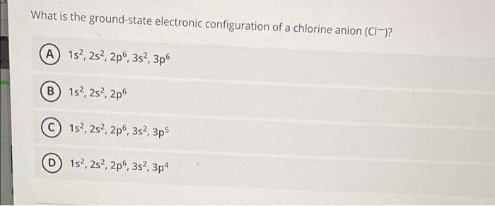 Solved What is the ground-state electronic configuration of | Chegg.com