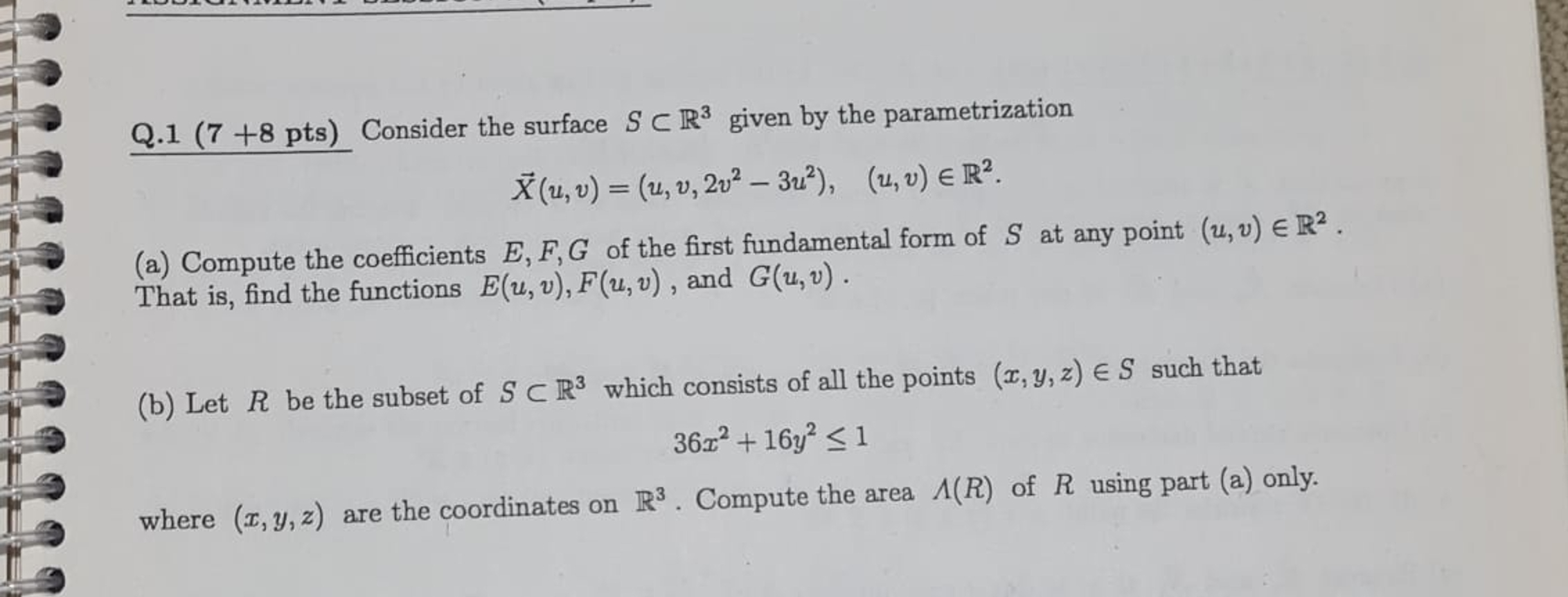 Solved Consider the surface SsubR3 ﻿given by the | Chegg.com