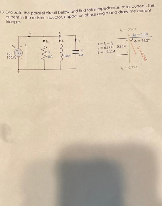 Solved 5 Evoluate the parole circuit below and find total | Chegg.com
