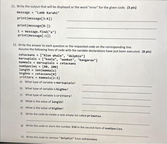Solved 1. Circle T for True or F for False for the following | Chegg.com