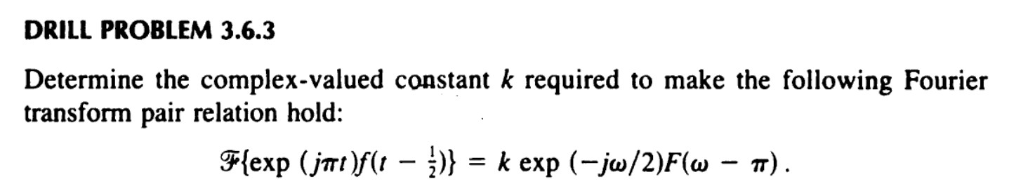 Solved DRILL PROBLEM 3.6.3Determine the complex-valued | Chegg.com