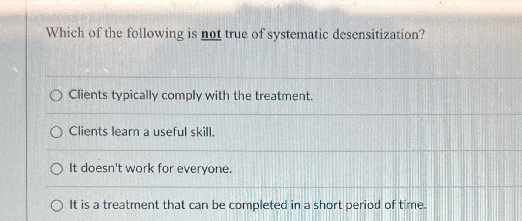 Solved Which of the following is not true of systematic | Chegg.com