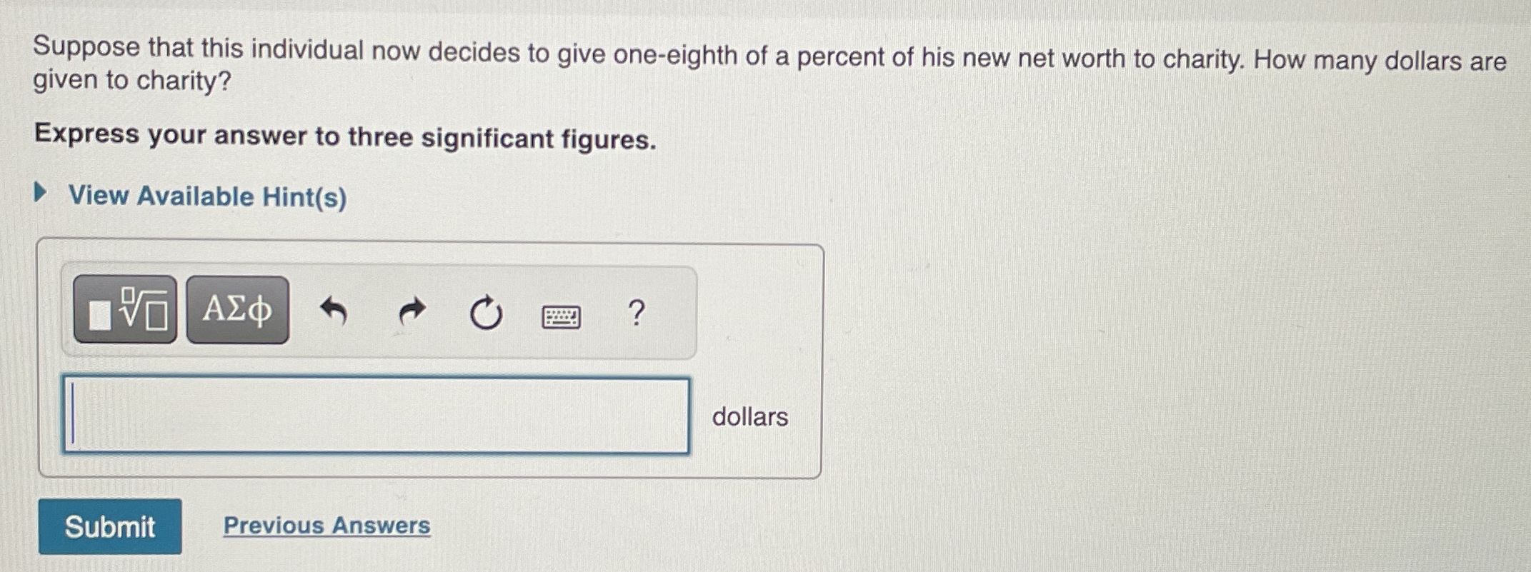 Solved Suppose that this individual now decides to give | Chegg.com