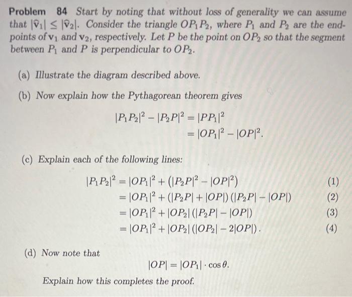 Solved Problem 84 Start by noting that without loss of | Chegg.com