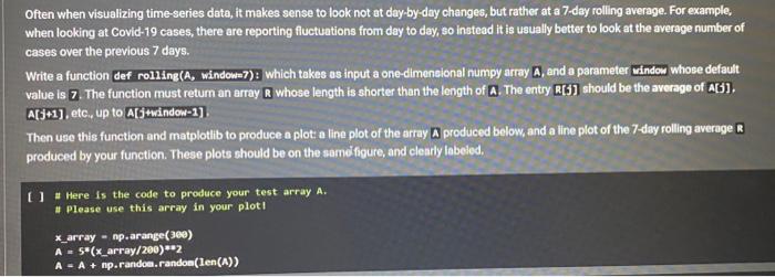 Solved Often when visualizing time-series data, it makes | Chegg.com