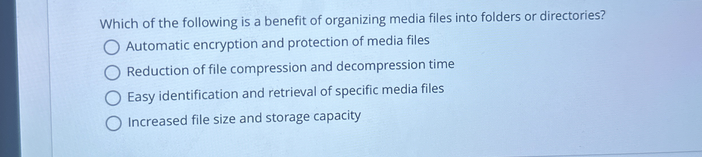 Solved Which of the following is a benefit of organizing | Chegg.com