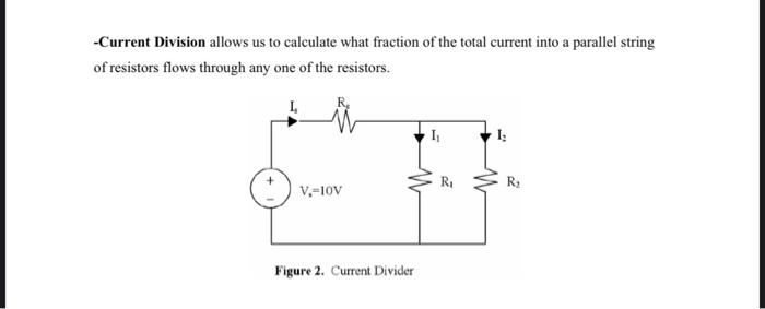Solved III. Theory: Voltage and Current division allow us to | Chegg.com