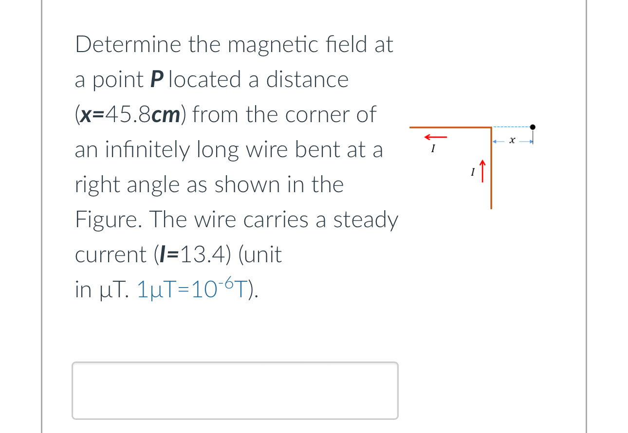Solved Determine the magnetic field at a point P ﻿located a | Chegg.com