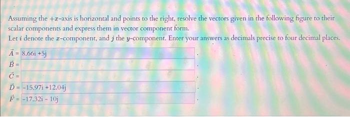 Solved Assuming the +x-axis is horizontal and points to the | Chegg.com