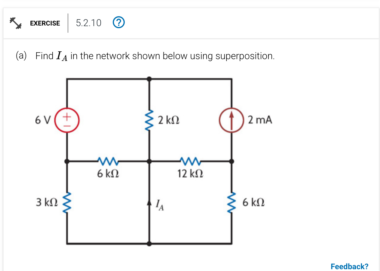 Solved EXERCISE 5.2.10 (? (a) ﻿Find \( ﻿I_{A} \) ﻿in the | Chegg.com