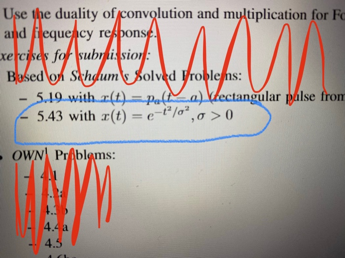 Solved Use the duality of convolution and multiplication for | Chegg.com