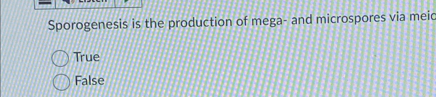 Solved Sporogenesis is the production of mega- ﻿and | Chegg.com