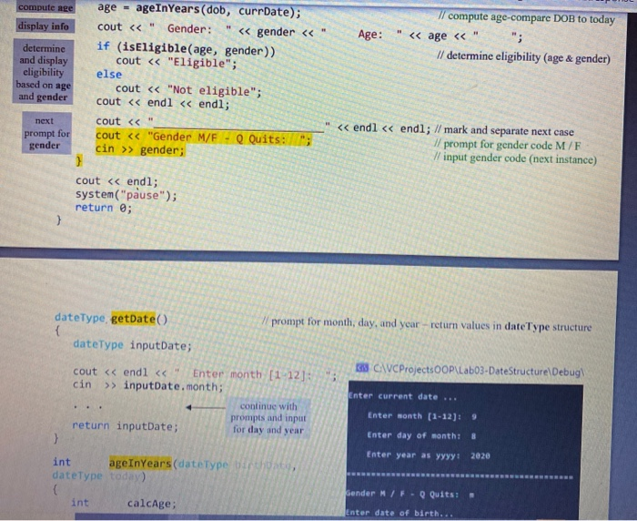 Solved Date Structure (Record) Create a Visual Studio CH | Chegg.com