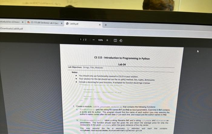 Solved 3. Upload Lab04_yourname_module.py and | Chegg.com