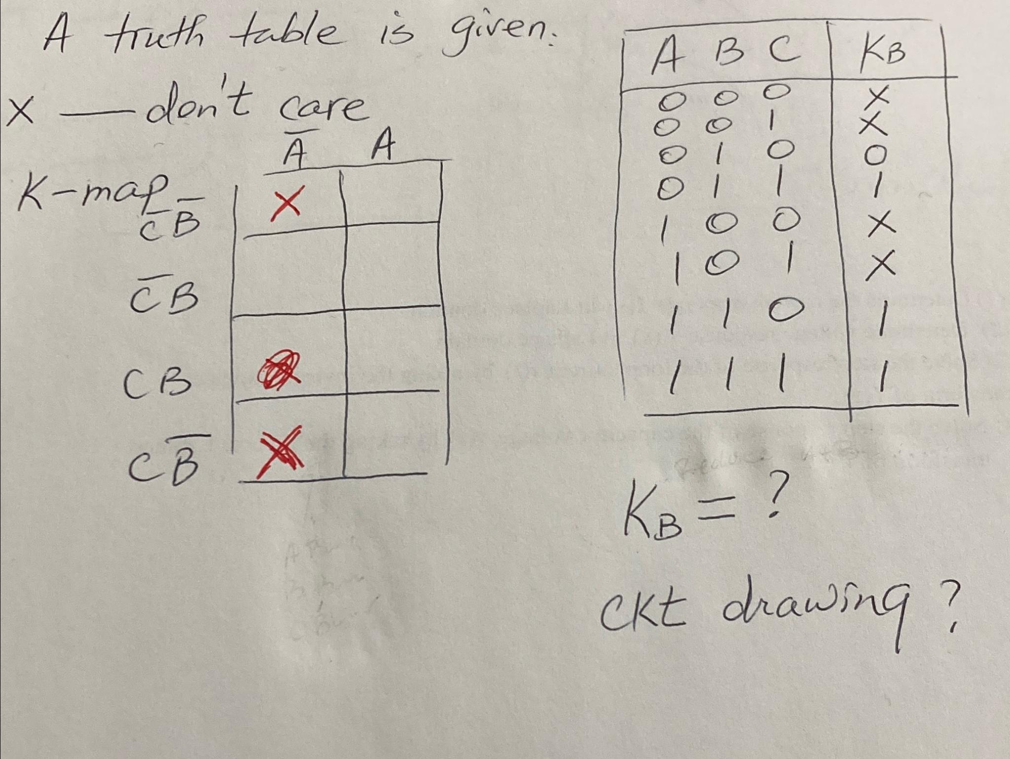 Solved A Truth Table Is Given X ﻿dont 6994