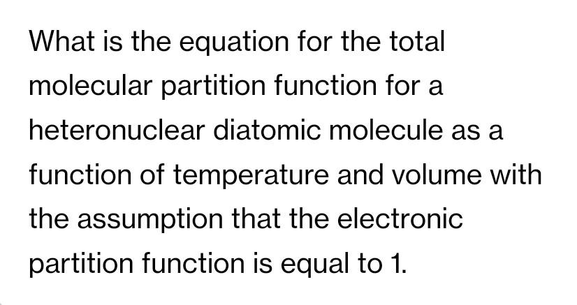 Solved What is the equation for the total molecular | Chegg.com