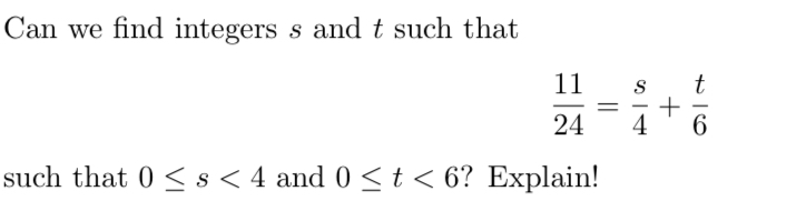 Solved Can we find integers s ﻿and t ﻿such | Chegg.com